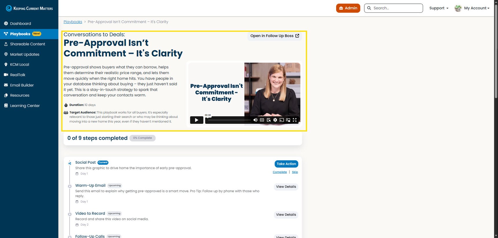 KCM Playbooks Overview